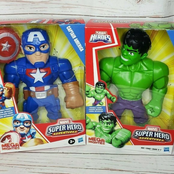 Marvel | Toys | Marvel Super Hero Adventures Mega Mighties Captain ...